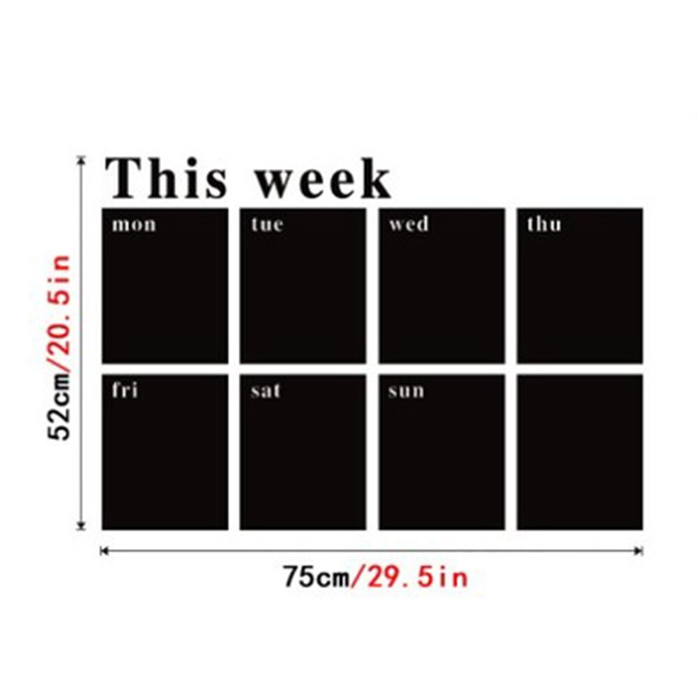 Calendar Blackboard Removable Board Decal Sticker – Grandado