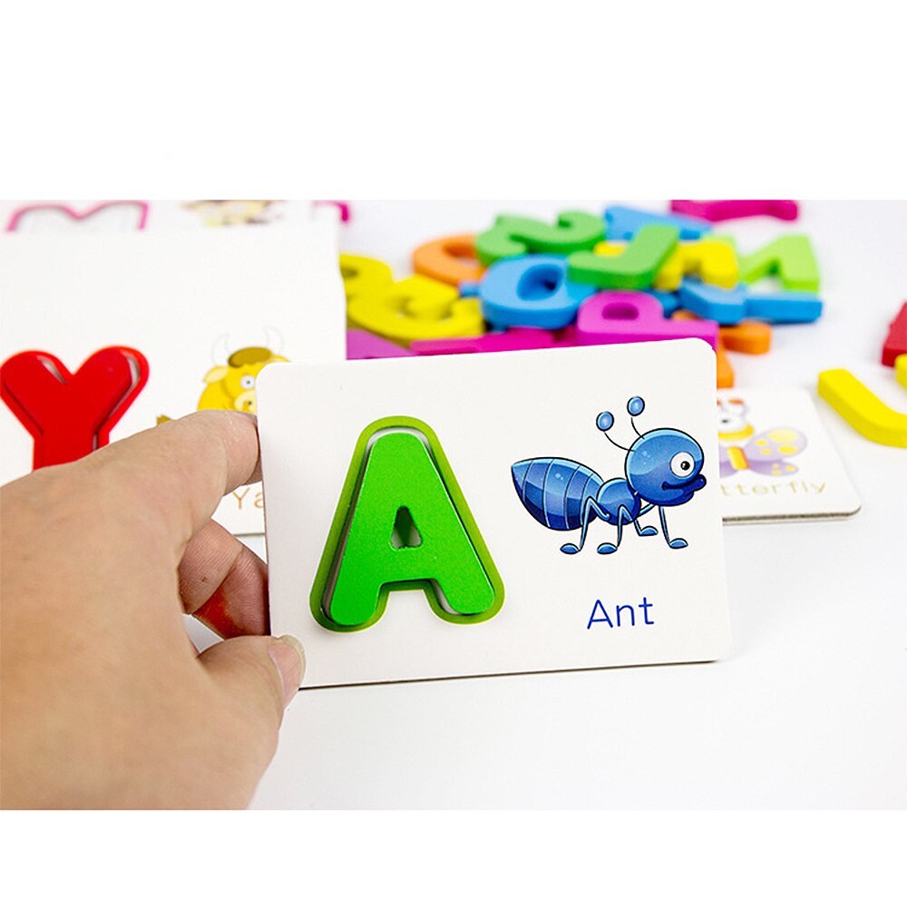 Children Alphabet Puzzle Game Card English Alphabe... – Grandado