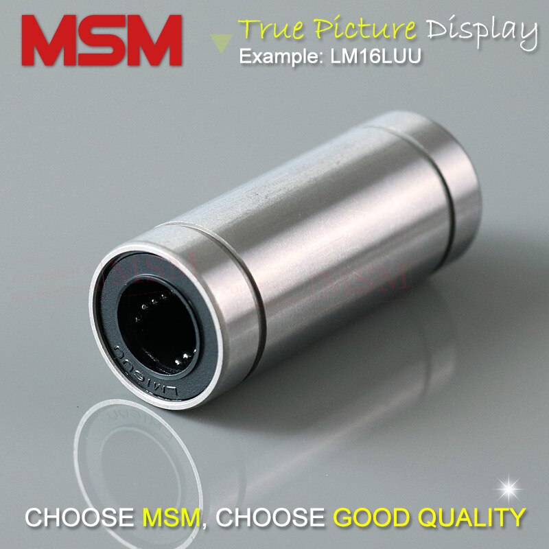 4pcs MSM Long Type Linear Bearings LM5LUU LM6LUU L... – Grandado