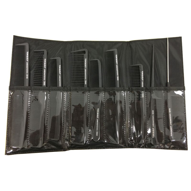 Black 9 Units Hair Salon Comb Hair Salon Comb Anti... – Grandado
