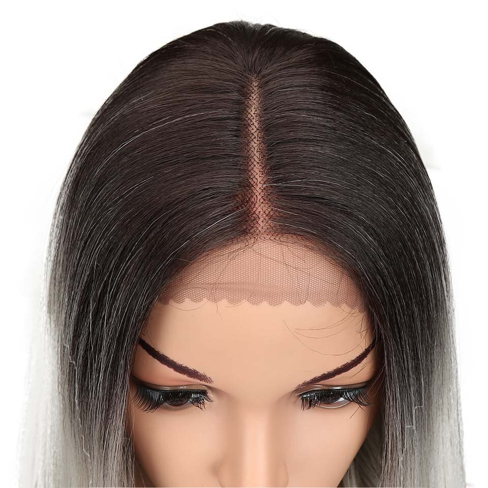magic Straight Synthetic Lace Front wig Middel Par... – Grandado