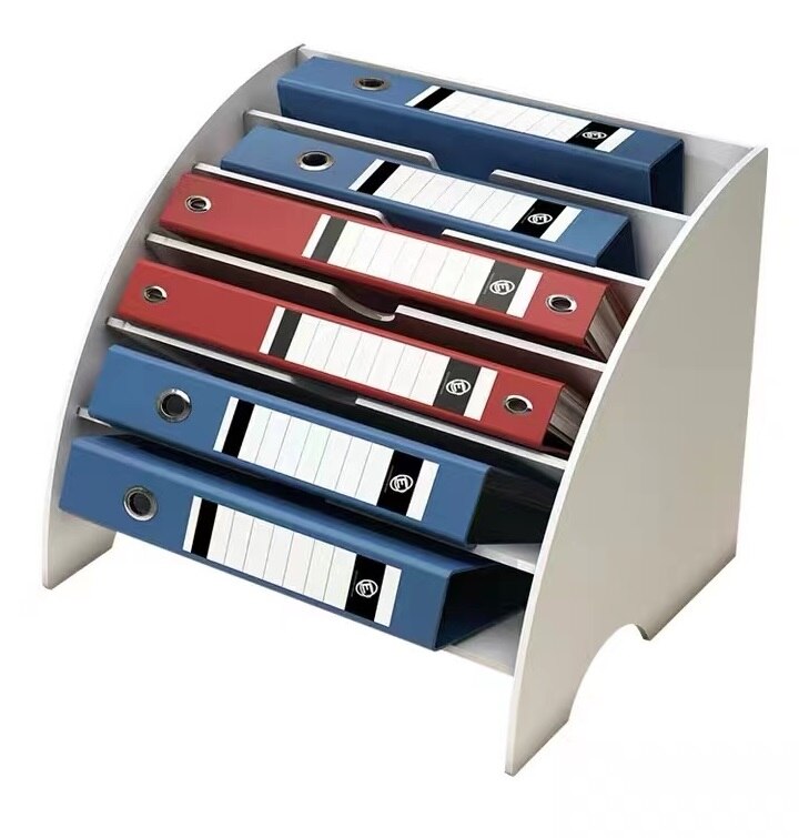 PVC A4 File Sorter Organizer 6 Compartment Desktop... – Grandado
