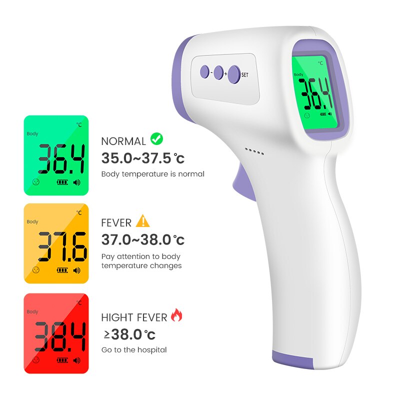 Fever Warning Infrared Thermometer Digital Non-con... – Vicedeal