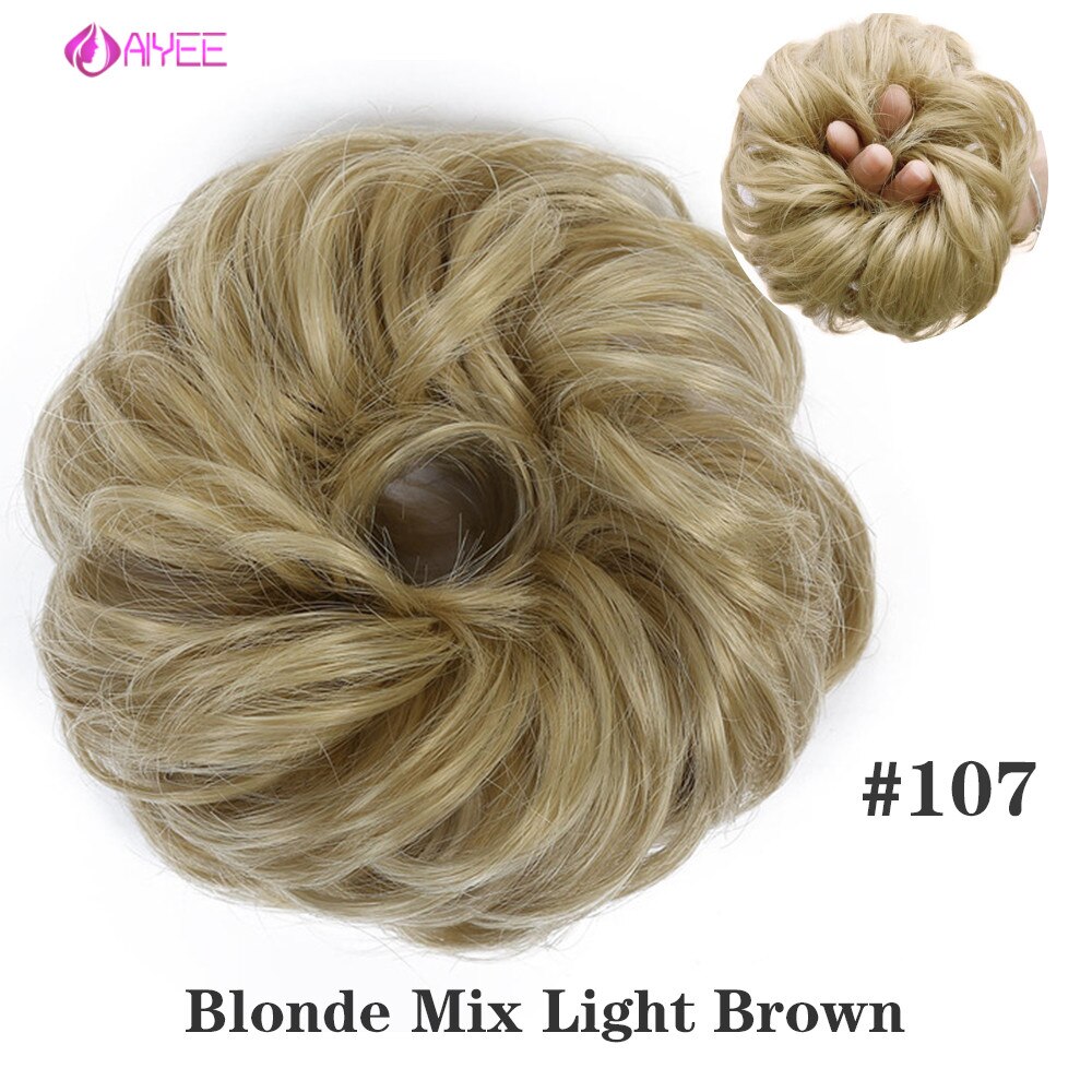 AIYEE Hair Piece Straight Hair Bun Tousled Messy U... – Grandado