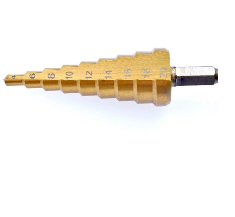 4-12mm 4-20mm 4-32mm HSS Titanium Coated Step Dril... – Grandado