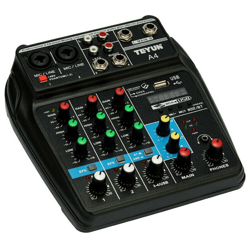 TU04 BT Sound Mixing Console USB Audio Mixer With ... – Vicedeal