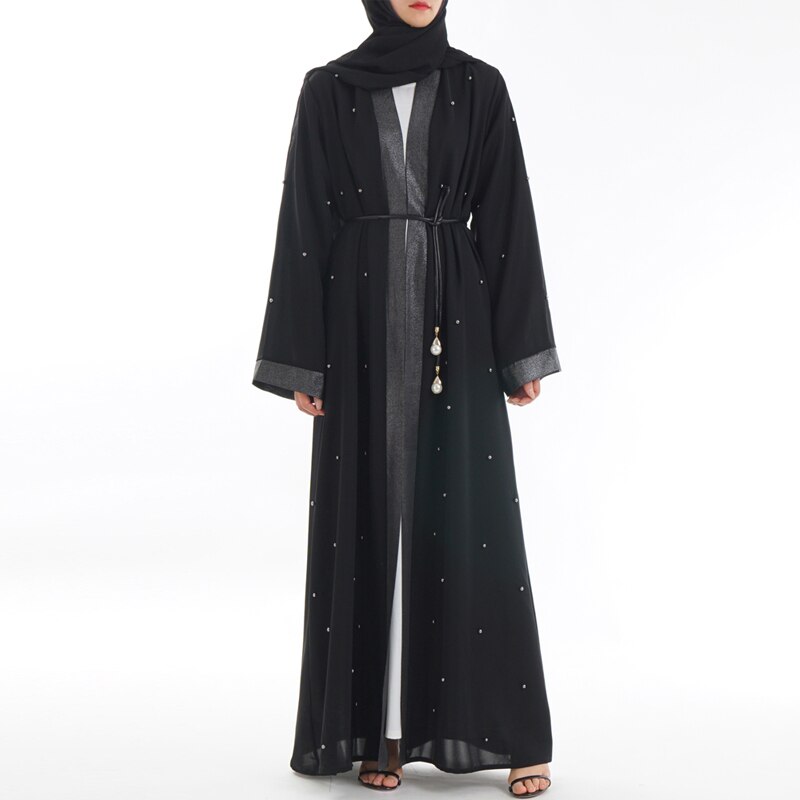 Black Abaya Dubai Kimono Turkey Islam Muslim Hijab... – Vicedeal