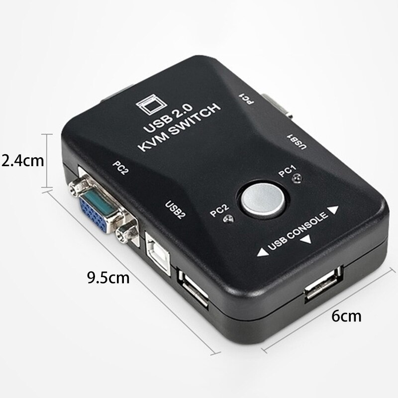 Usb 2.0 Kvm Switch 2 Port Usb Switcher 1920*1440 V... – Grandado