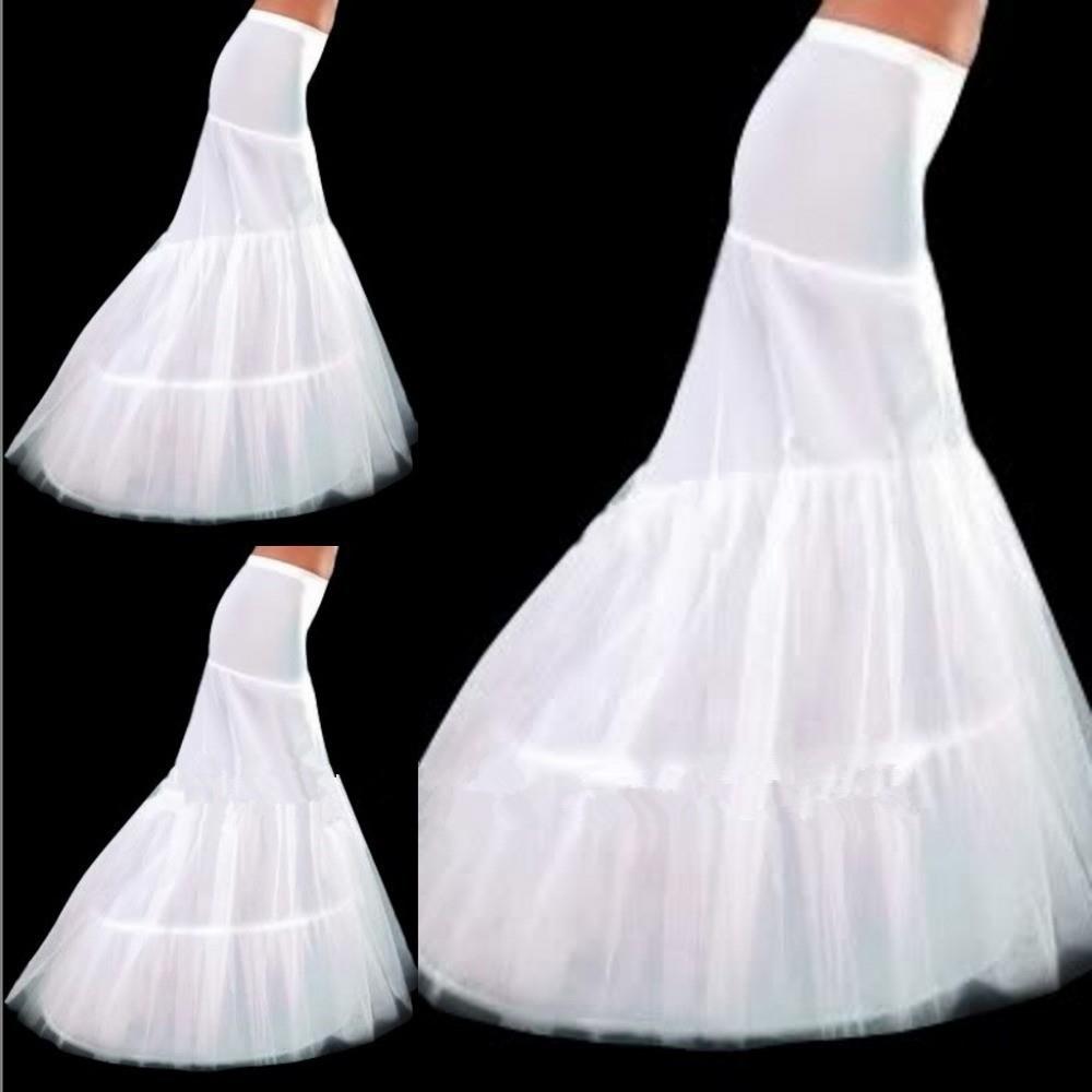 In Stock Petticoat 2 Hoops White Mermaid Wedding D... – Vicedeal