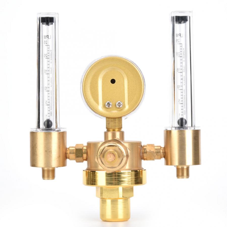 Dual Tube Argon Regulator Flowmeter Gas Pressure R... – Grandado