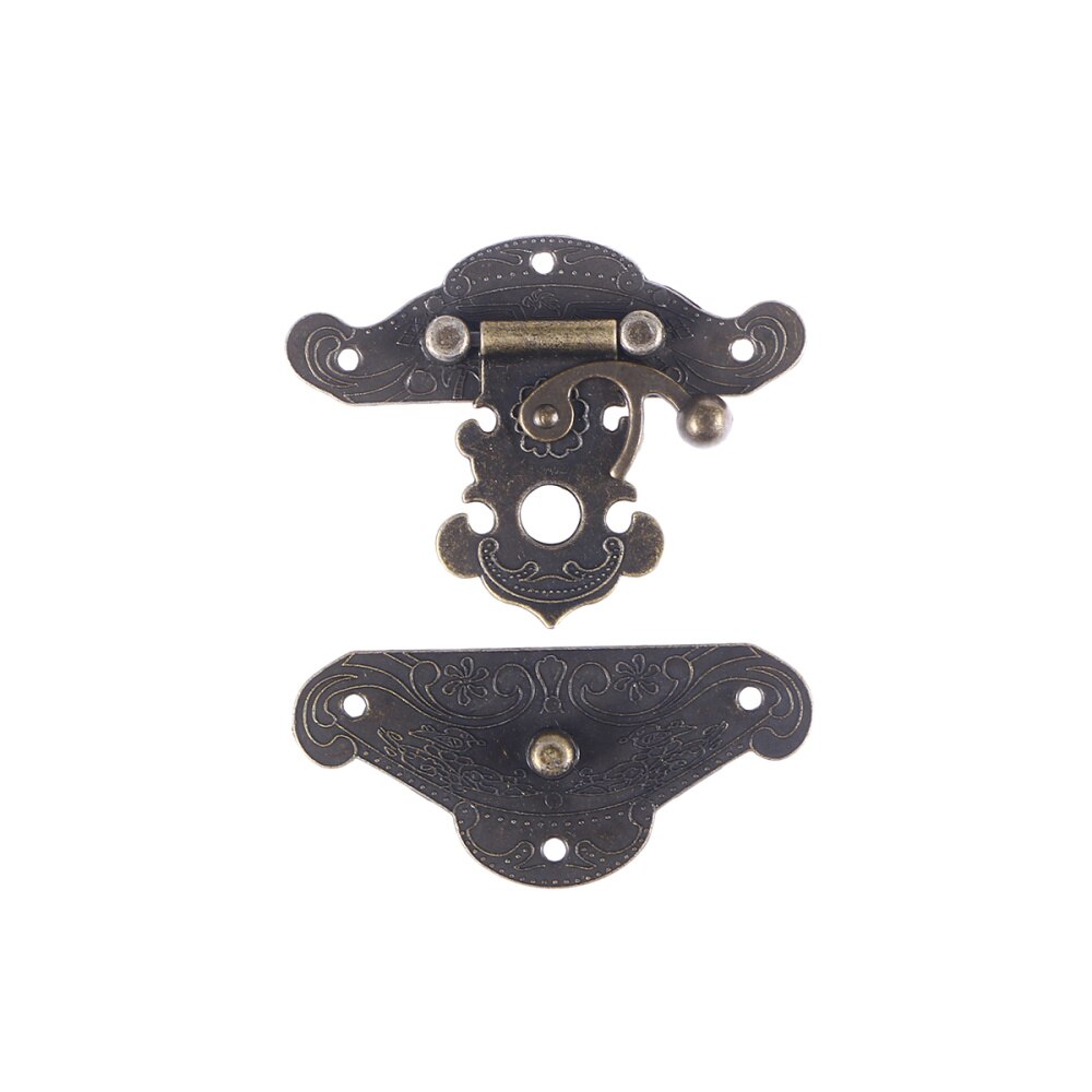 Retro Vintage Decorative Hasp Wooden Jewelry Box C... – Grandado