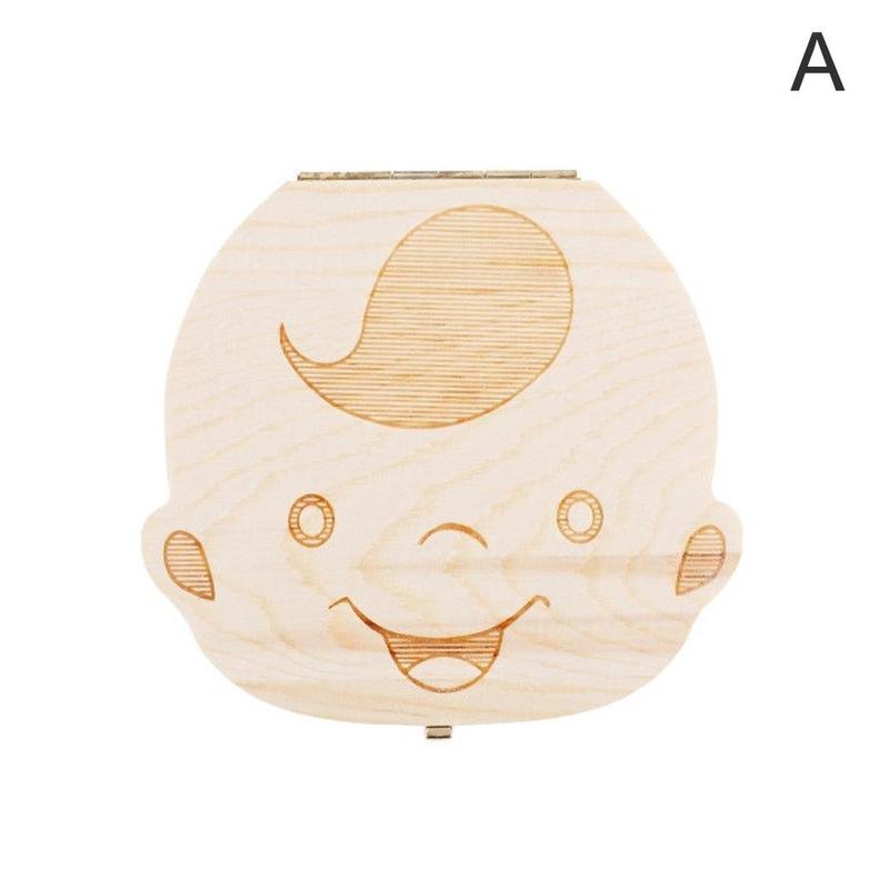 Wooden Male and Female Baby Deciduous Teeth Box La... – Grandado