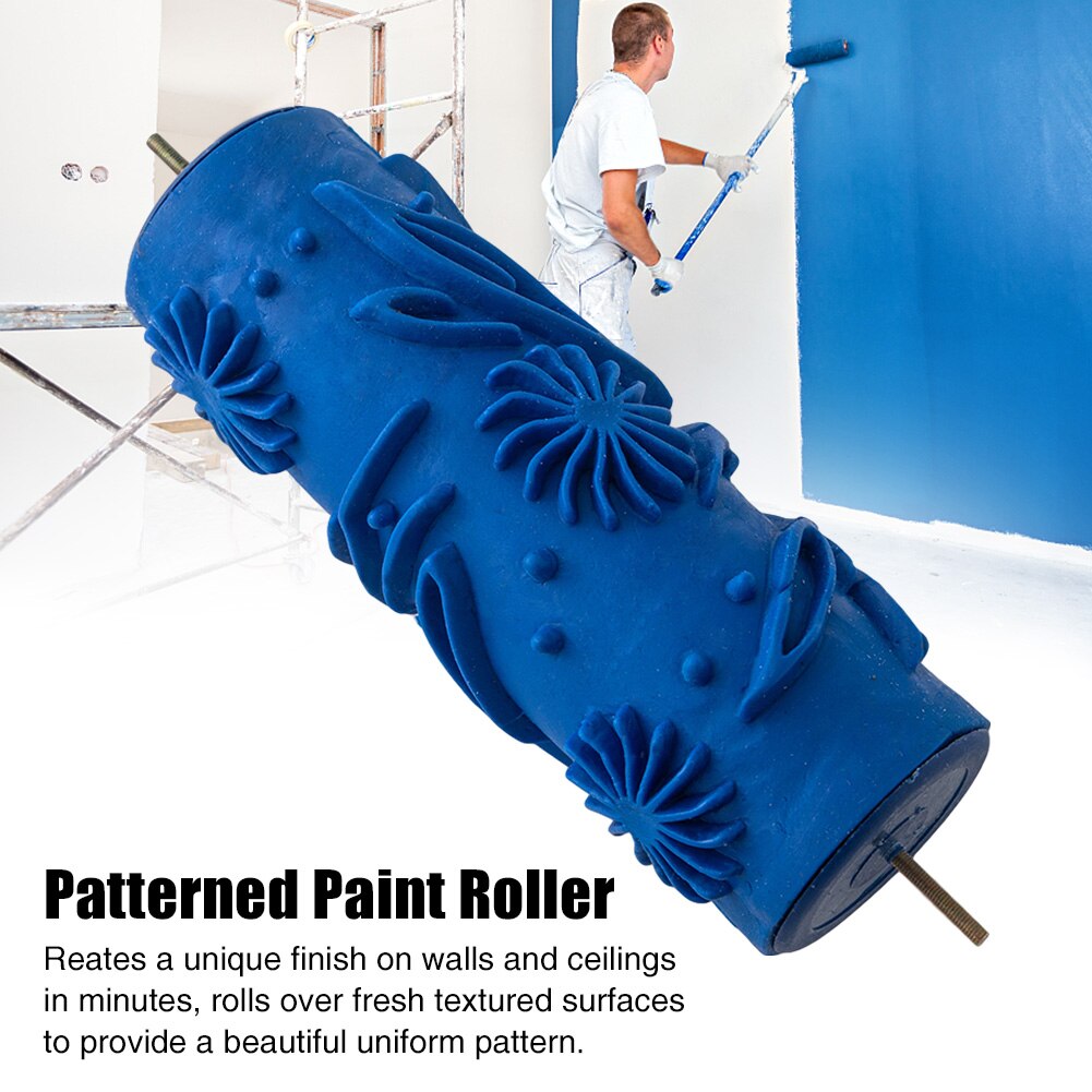 Brush Home Patterned Paint Roller Hand Tool Emboss... – Grandado