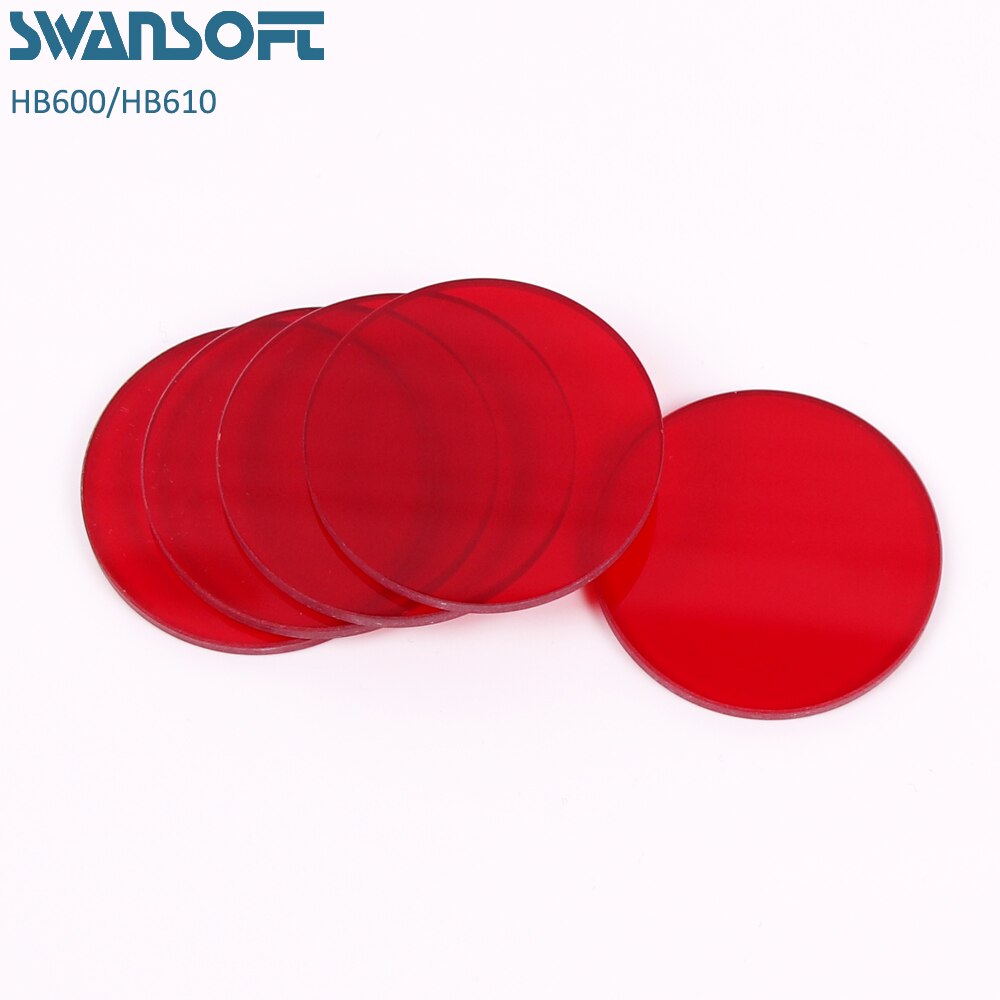 650nm round glass red optical color filter optical... – Grandado