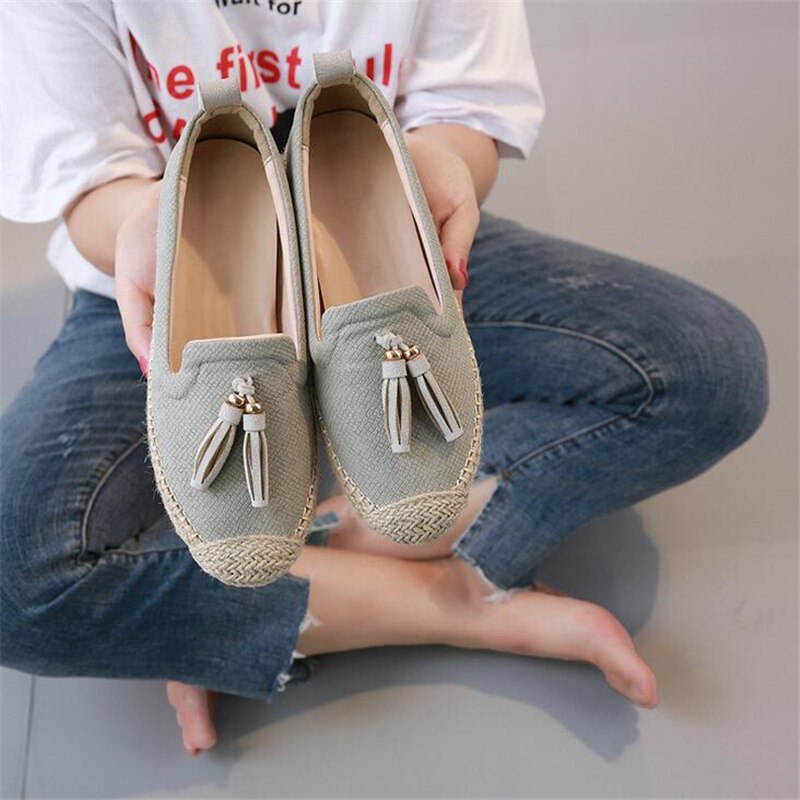 YXHK Autumn fringed fisherman shoes comfortable br... – Grandado