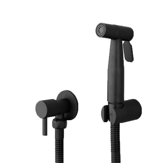 Handheld Bidet Sproeier Set Zwart Rvs Hand Bidet K... – Grandado
