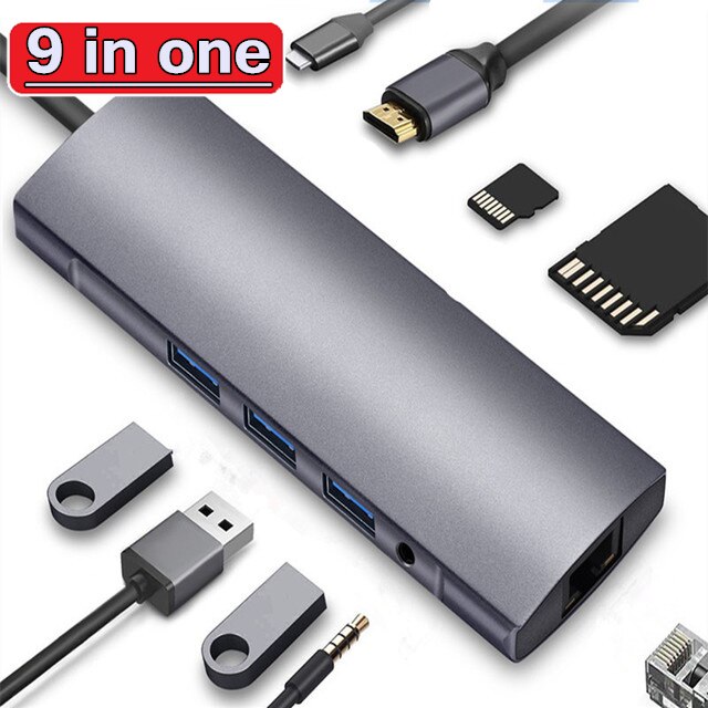 9/5/4 in one TYPE-C Docking Station Multi function... – Grandado