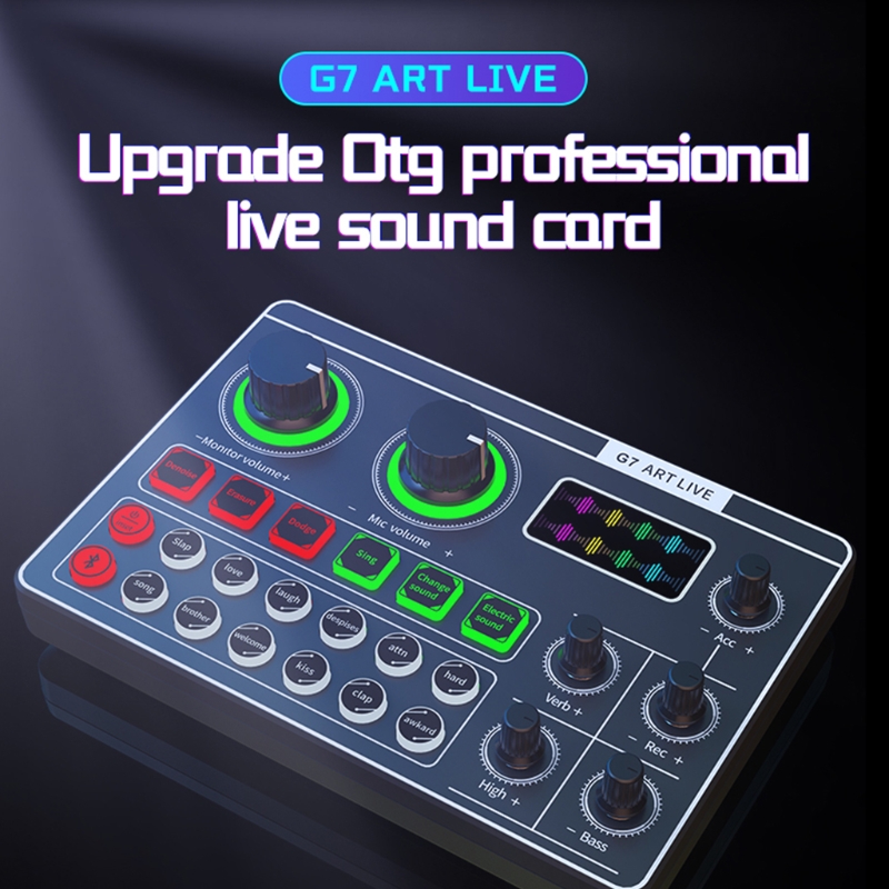 USB Headset Microphone Mixer Webcast Sound Card -G... – Grandado