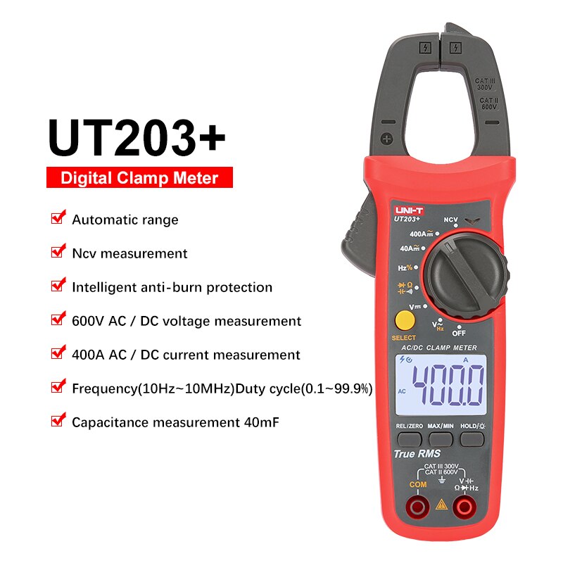 UNI-T UT201+/UT202+/UT203+/UT204+/UT202A+ 400-600A... – Vicedeal