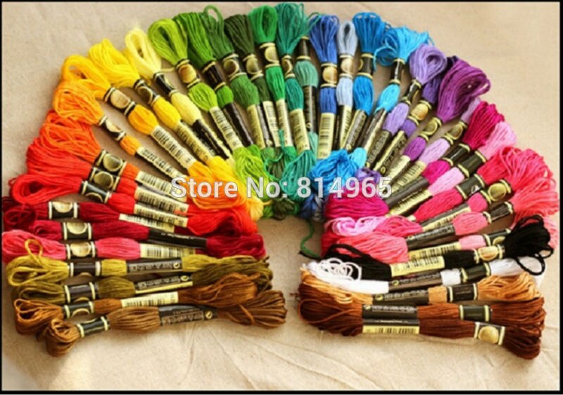 Hilos de coser multicolores, colores del arco iris... – Grandado