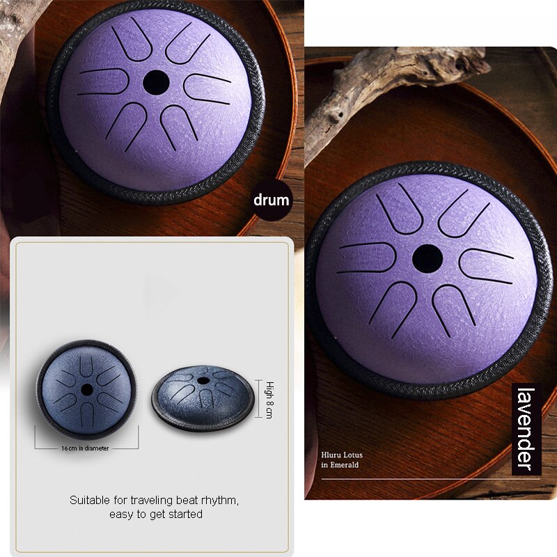 Steel Tongue Drum 5.5 Inch 6 Tune Hand Pan Drum Ta... – Vicedeal
