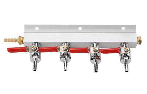 Muti-way 2/4 Homebrew CO2 Air Gas Manifold Distrib... – Grandado