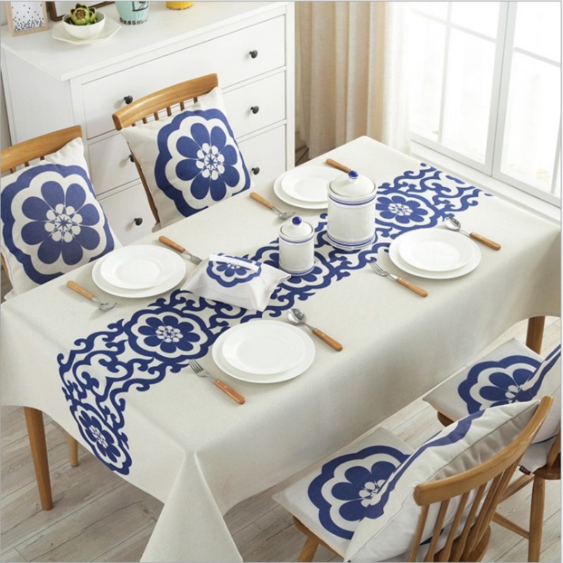 JUYANG. Mantel de azul clásico. Mantel de Decoraci... – Grandado