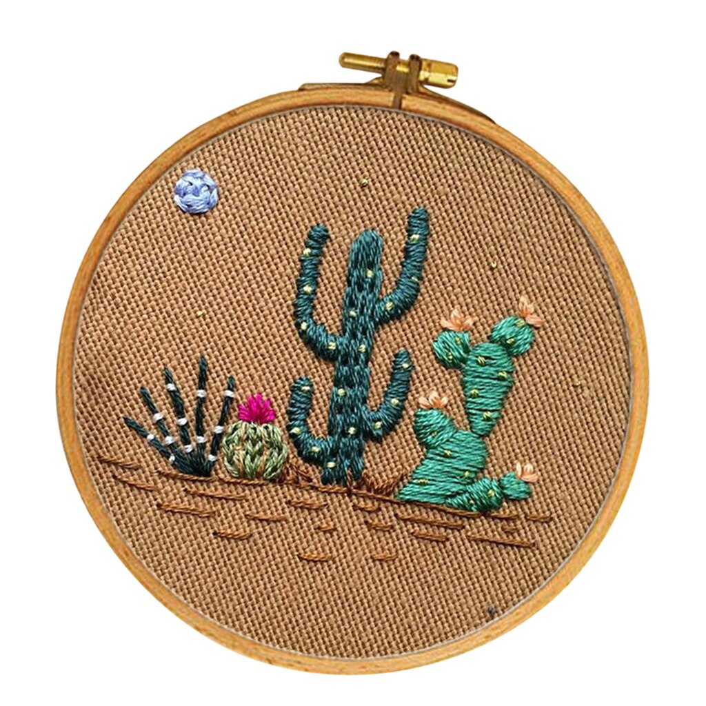 Full Range of Embroidery Starter Kits Cactus Patte... – Grandado