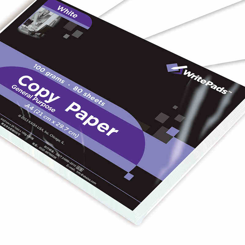 A4 color paper 80 sheets 110G white color thicken ... – Vicedeal