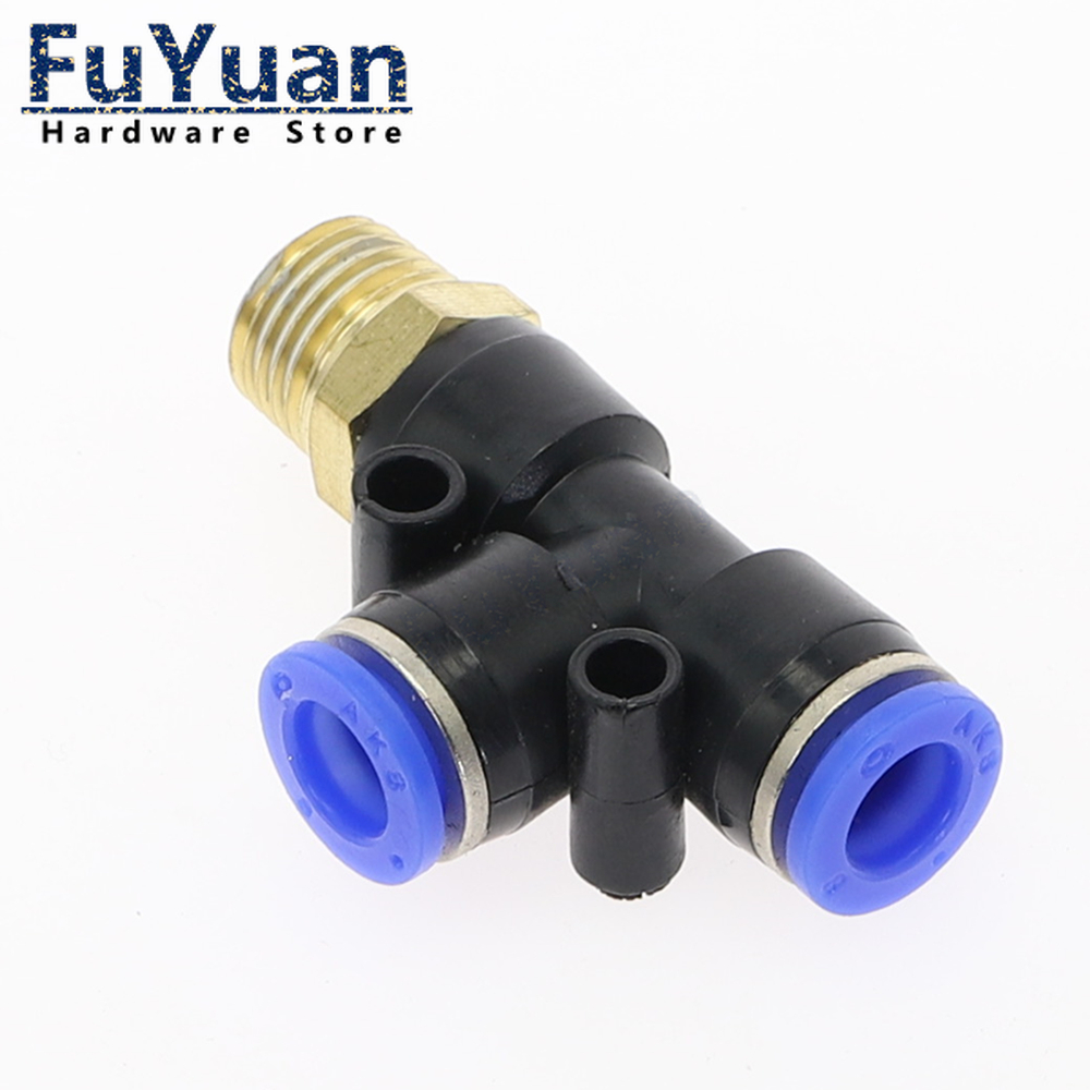 PD Pneumatic Connector 4mm-12mm Hose Tube T Shape ... – Vicedeal