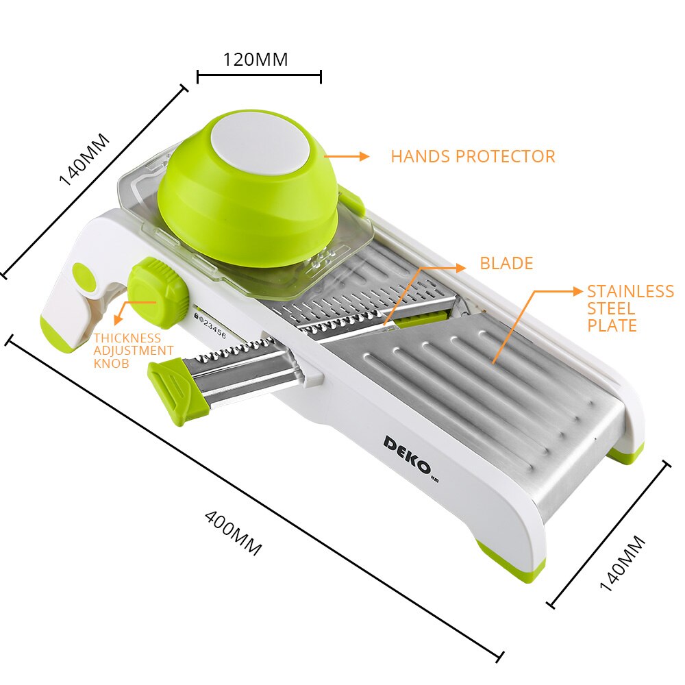 DEKO Manual Mandoline Slicer Kitchen Cutter Multif... – Vicedeal