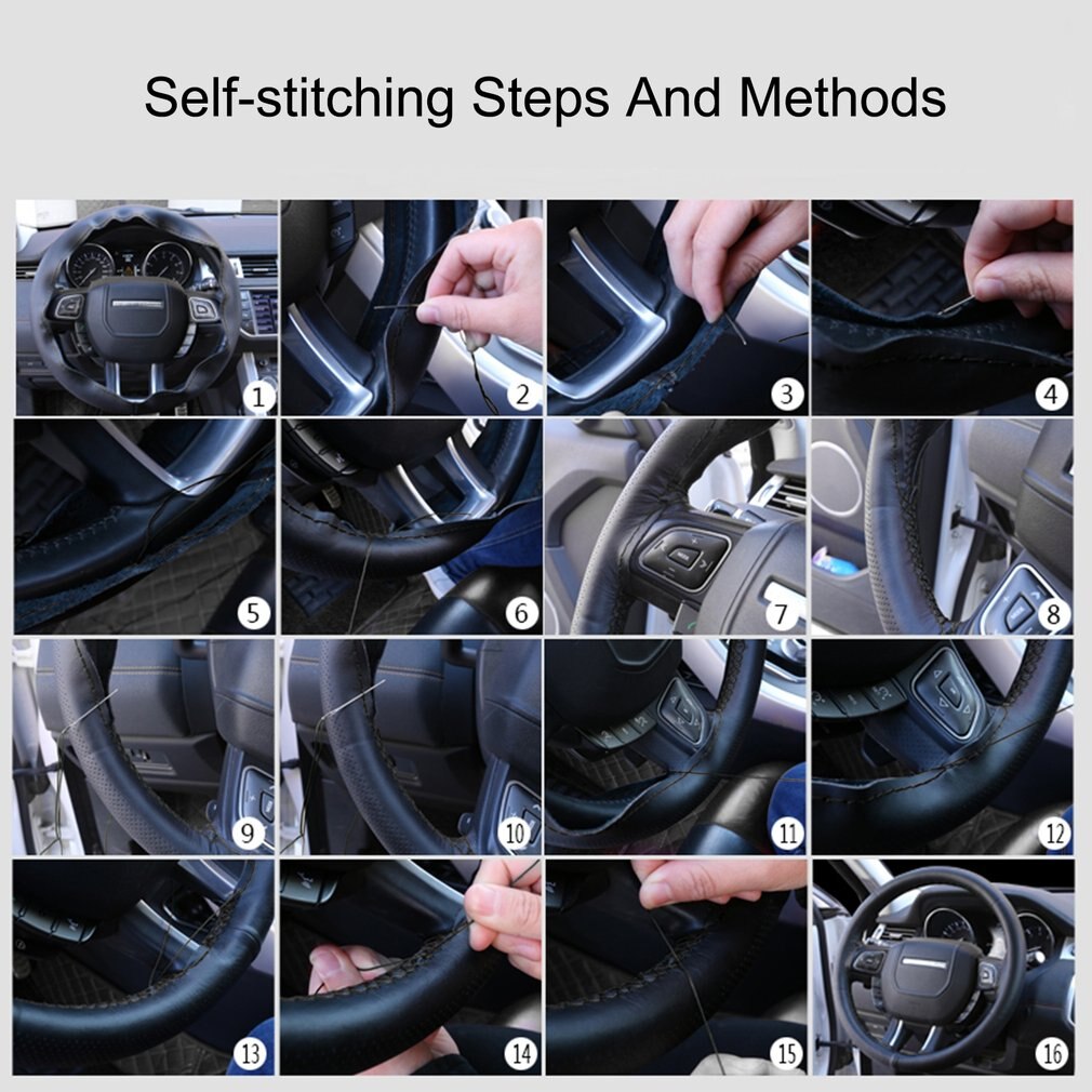 Tresse sur volant housse de volant de voiture avec... – Grandado