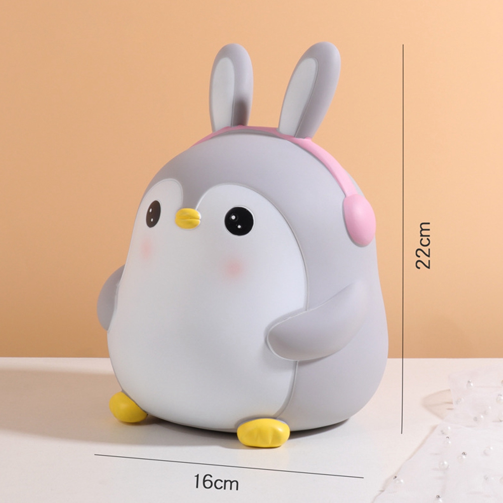 Penguin Piggy Bank Resin Crafts Decorations Home D... – Grandado
