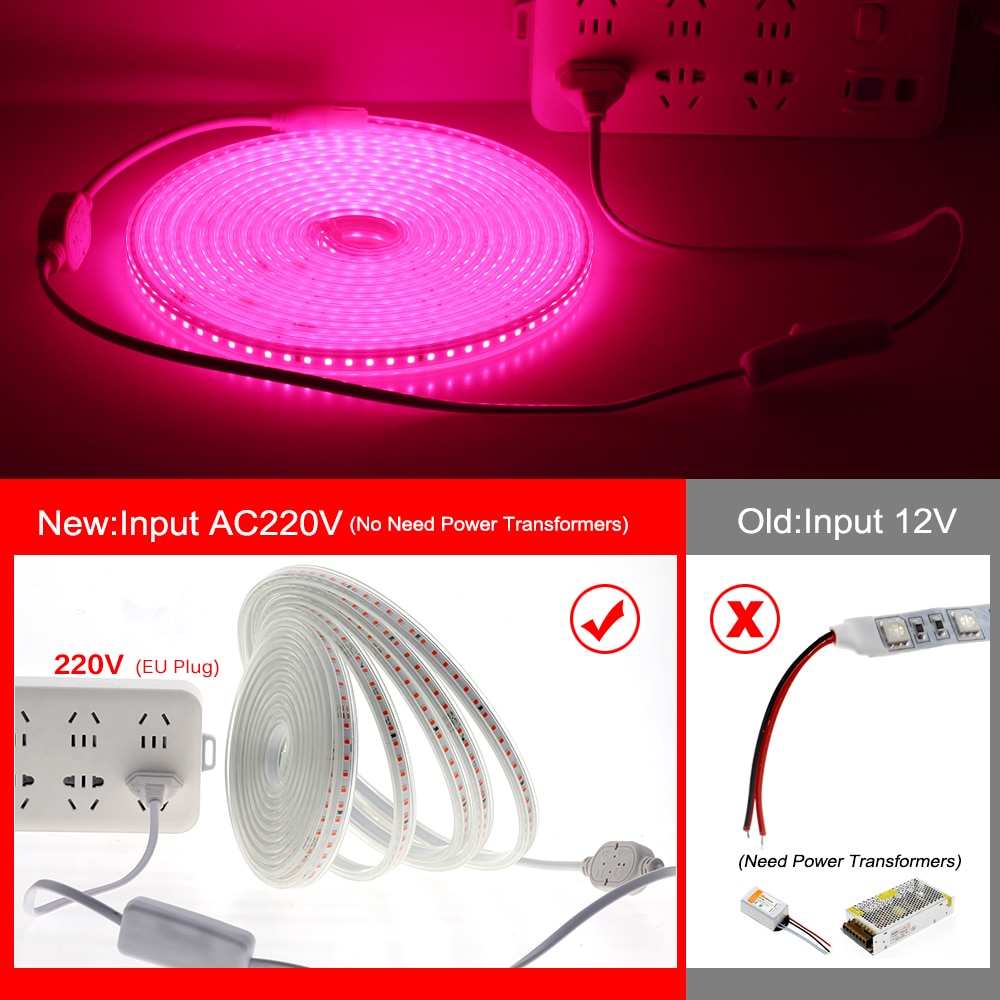 LED Grow Strip Full Spectrum Waterproof AC220V LED... – Vicedeal