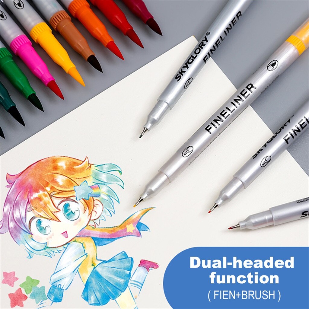 12/18/24PCS Child Color Pen Set Marker Watercolor ... – Grandado