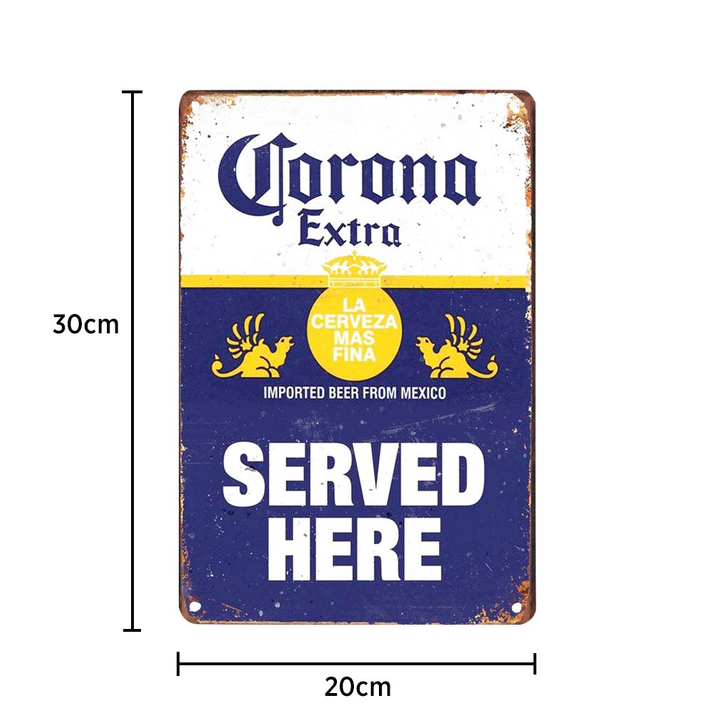 Retro Vintage Painting Liquor Metal Plate Poster T... – Grandado