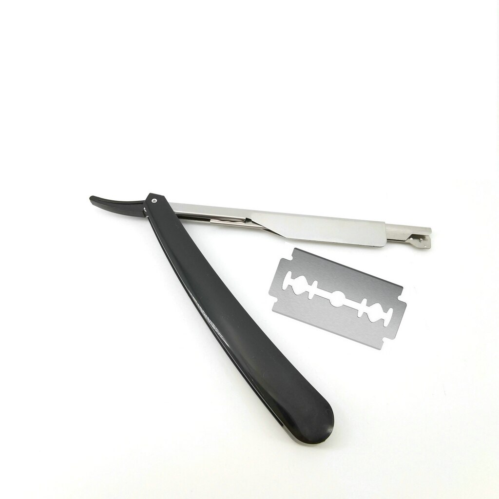 Rvs Straight Edge Razor Kapper Handleiding Baard S... – Vicedeal
