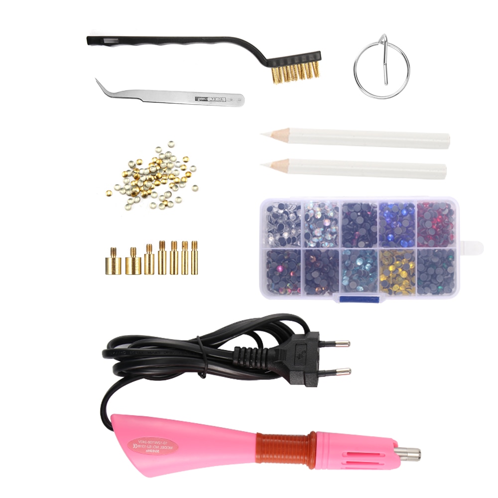 2000pcs Steentjes Hotfix Applicator met 7 Tips Cry... – Grandado