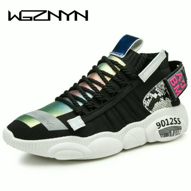 Zapatillas de deporte gruesas informales de malla ... – Vicedeal