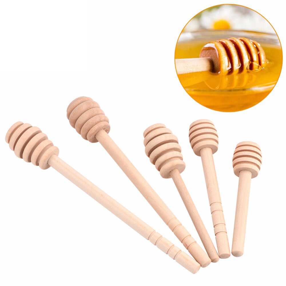 50Pcs Wooden Honey Sticks Honey Dipper Coffee Tea ... – Grandado
