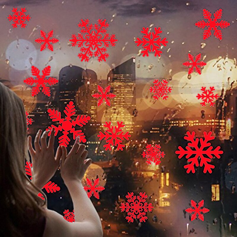 Reusable Static Electricity Snowflake Stickers Gla... – Grandado