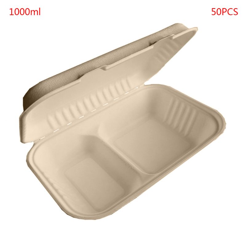 50Pcs/bag 1000ML Biodegradable Disposable Takeout ... – Vicedeal