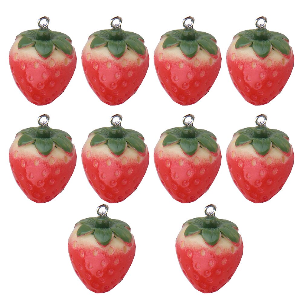 10Pcs Mini Fruit Decor Strawberry Charms Keychain ... – Vicedeal