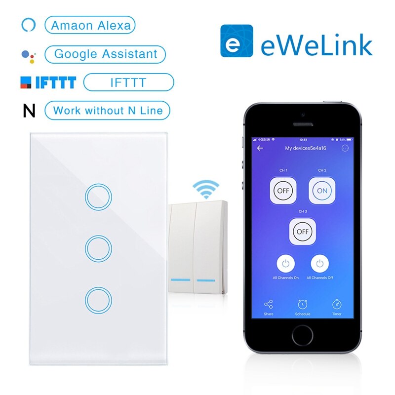 Wifi Remote Control Contact Smart Switch Alexa Voi... – Vicedeal