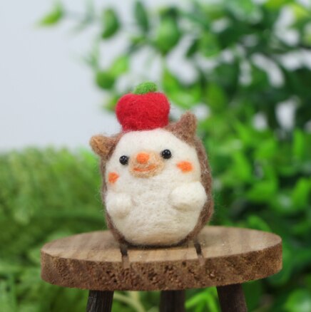 Meatball head Lean rabbit Lovely wool needlepoint ... – Grandado