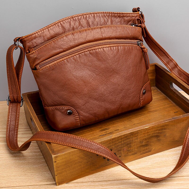 Multi-Compartment Leather Bags For Women Lightweig... – Grandado