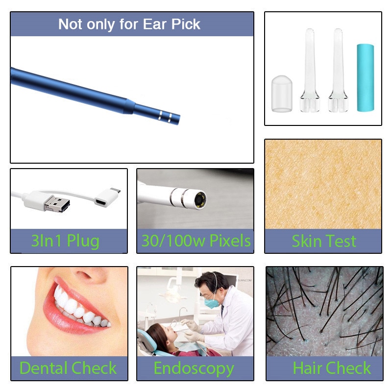 Newest HD Visual Ear Cleaning Tool Mini Camera Oto... – Vicedeal