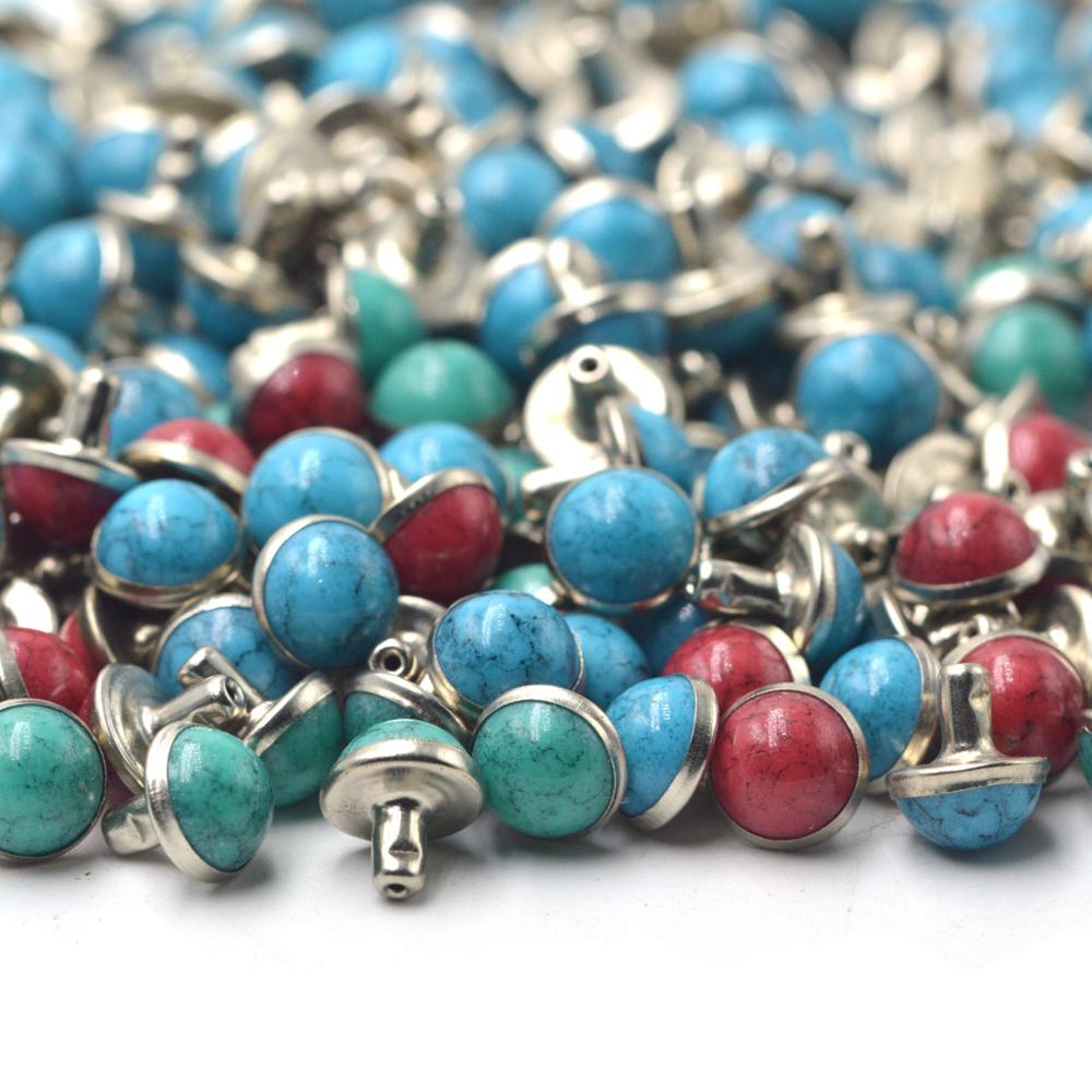 Kalaso 40 Sets 6 Mm 8 Mm 10 Mm Hars Dome Studs Mus... – Grandado