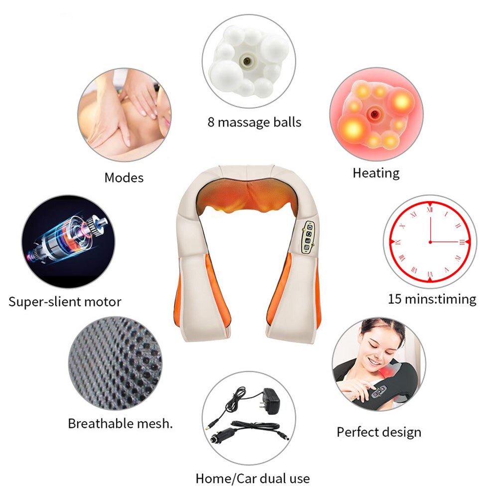 U Shape Massagem Health Care Relaxation Electrical... – Grandado