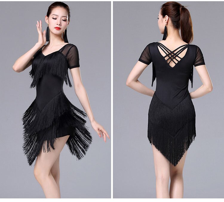 Tassel Latin Dance for Woman Latin Dance Dress For... – Grandado